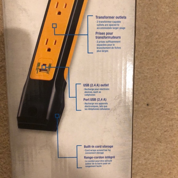 mastercraft | Office | Bnwt Mastercraft 6 Otlet Workshop Powerbar W Usb ...